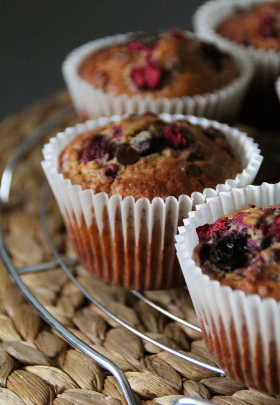 Rêve de gourmandises » Muffins aux fruits rouges, avoine, érable et ...