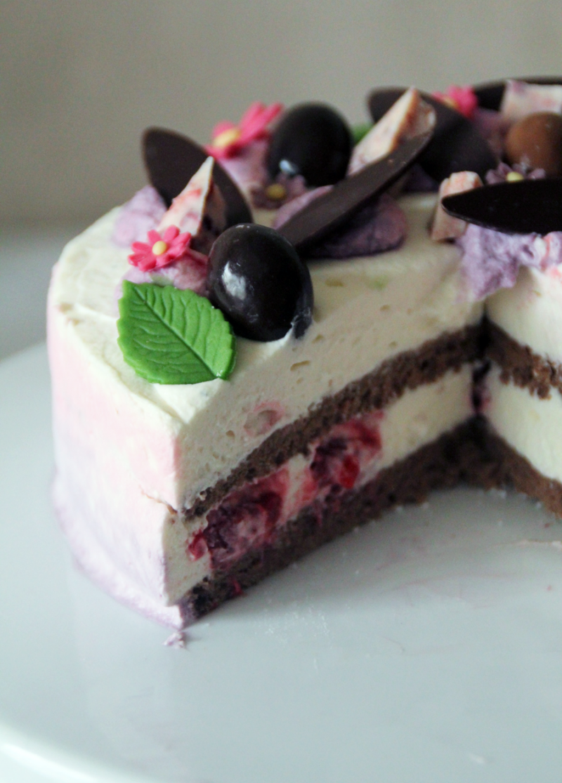 Rêve de gourmandises » Entremets très simple aux fruits rouges